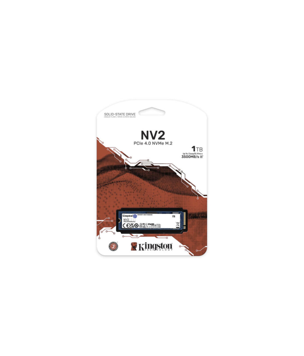 Kingston NV2 1TB PCIe 4.0 M.2 NVMe SSD • LUMIO AV - Canada